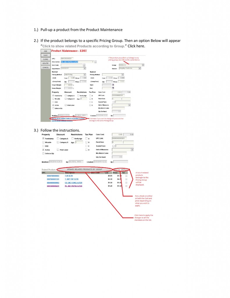 Update Product according to Group-page-001 | Simpleware Inc